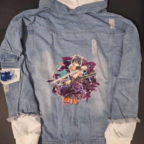 Naruto | Jackets & Coats | Brand New Naruto Anime Jean Jackethoodie ...